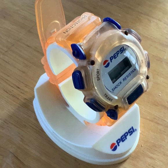 Pepsi | Wearables | Nib From 8s Or 90s Pepsi Digital Watch Shock ...